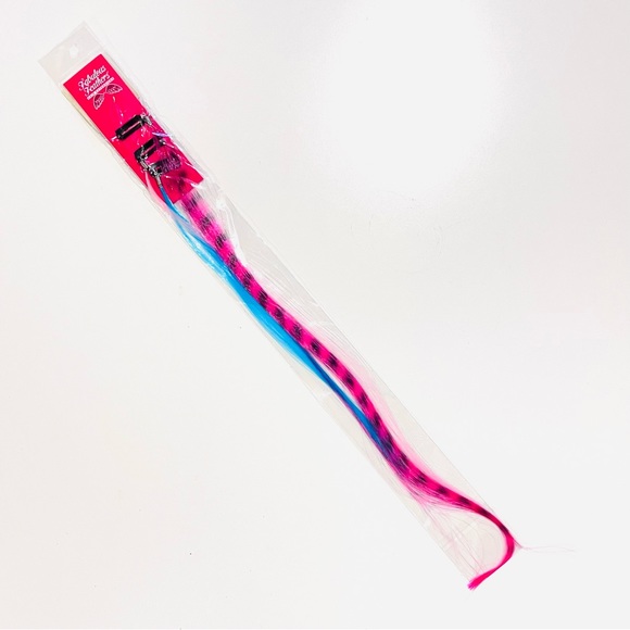 Dolls Kill | Accessories | Nwt Blue Pink Coon Tail Feather Clip In Hair ...